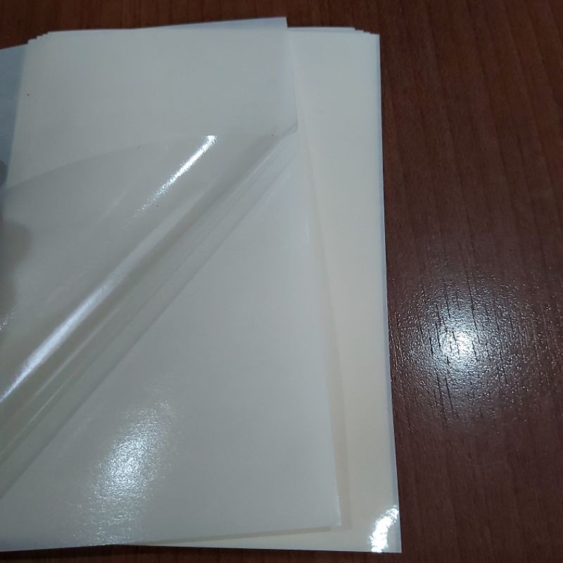 Jual Stiker Vinyl Transparan A6 - 100 lembar | Shopee Indonesia
