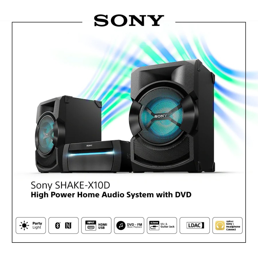 Jual Sony SHAKE-X10D High Power Home Audio System with DVD Player ...