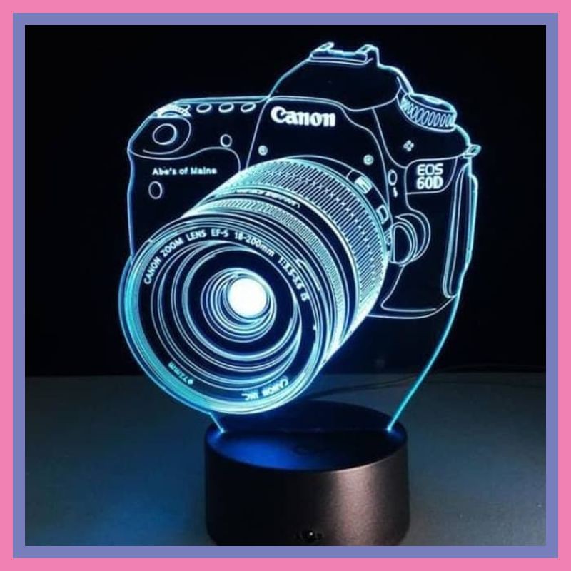 Jual 3 D Lampu Meja Camera Canon | Shopee Indonesia