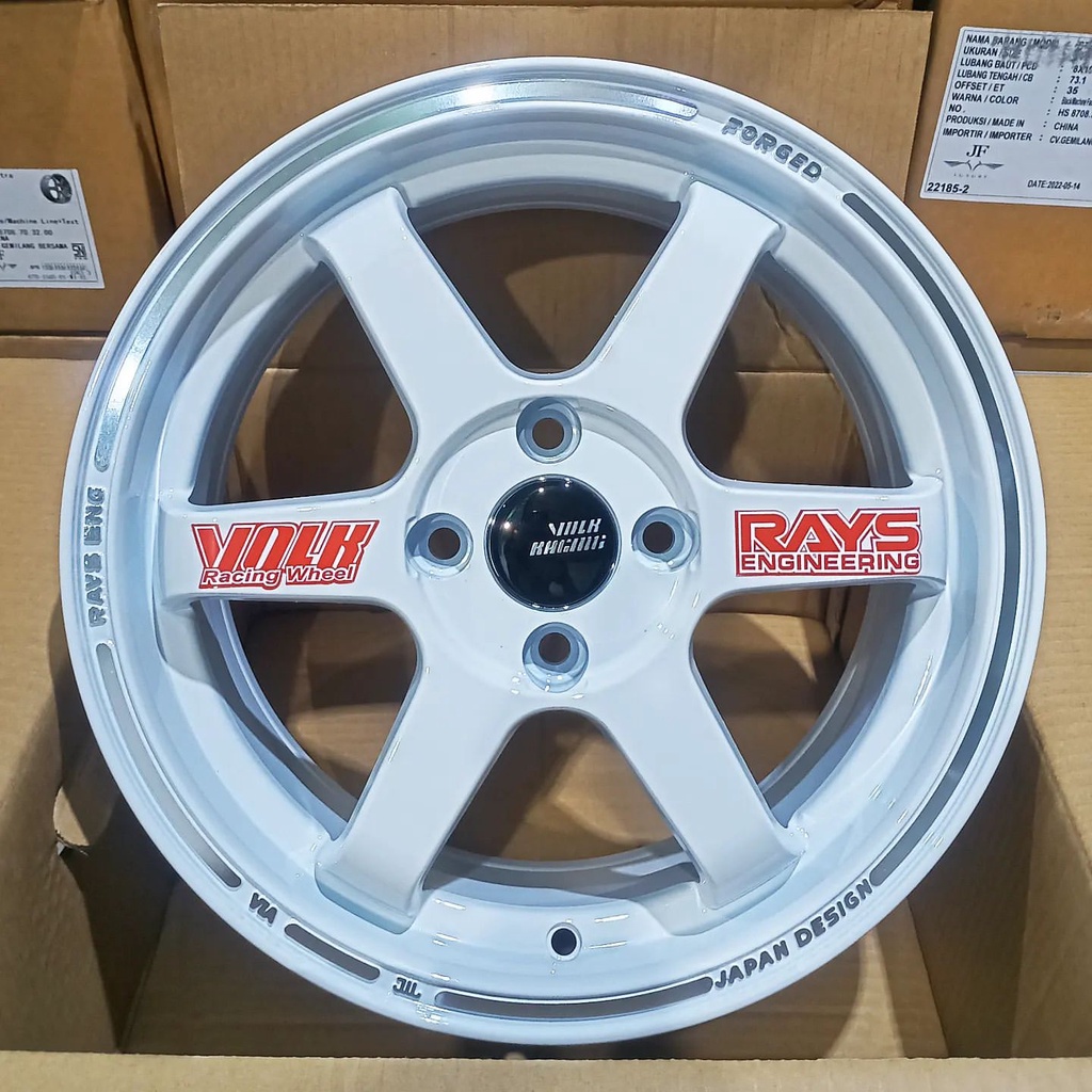 Jual velg Te37 Ring 15 x6,5 pcd 4x100 vellg mobil racing r15 Sigra.Yaris,Calya,Datsun | Shopee ...