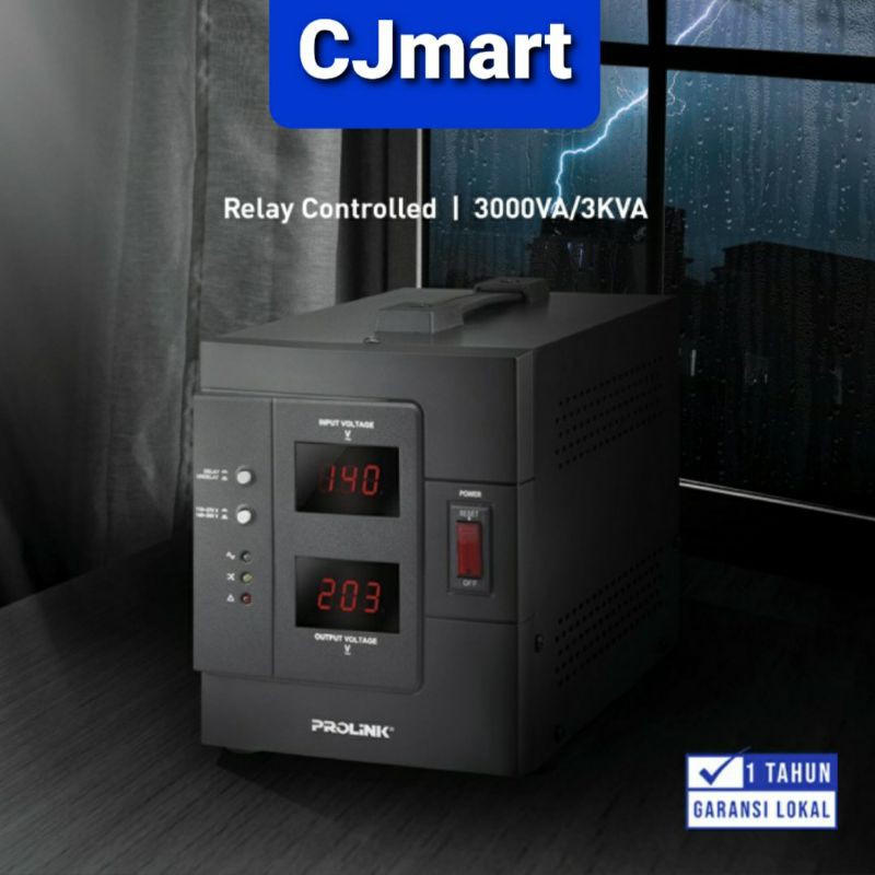 Jual Stabilizer PROLiNK PVR3000D AVR Relay Controlled 3000VA | Shopee ...