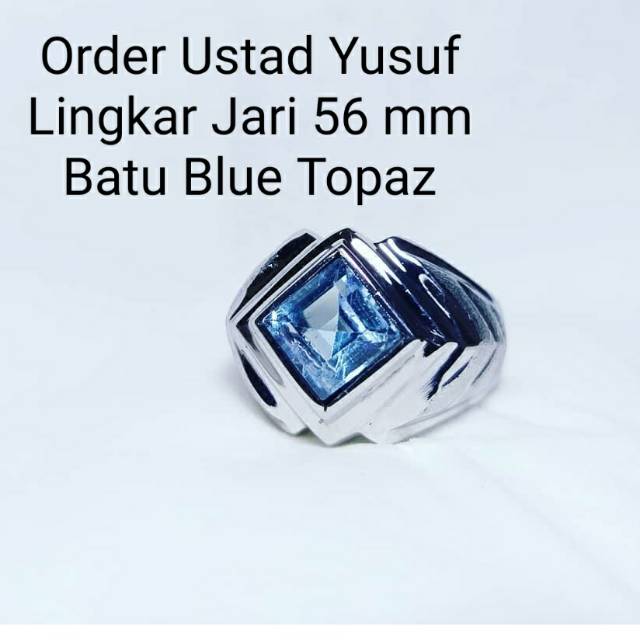 Jual Batu Natural Topaz Ring Hand Made High Quality model dan ukuran ...