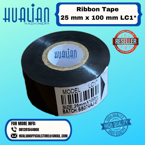 Jual Ribbon Tape 25 x 100 mm LC1* Tinta Foil Pita Mesin Coding Expired Date | Shopee Indonesia