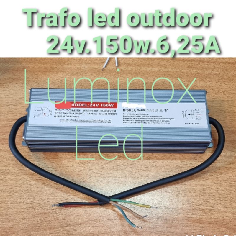Jual power supply led 24v 150 watt 150w trafo driver led outdoor ...