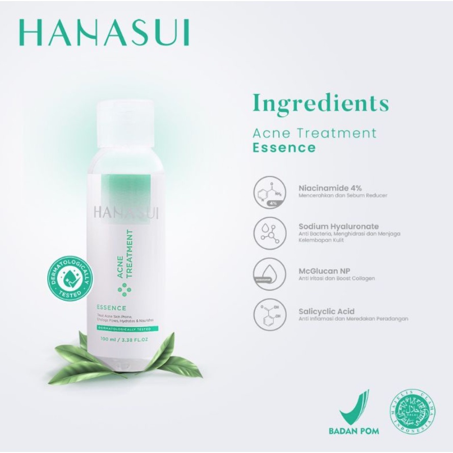 Jual Hanasui Acne Treatment Series / Paket / Ecer / Cleanser / Spot Gel ...