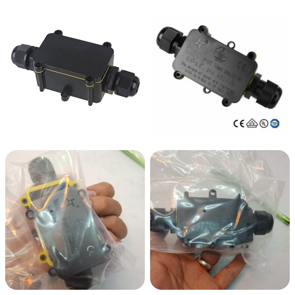 Jual Outdoor junction box sambungan kabel waterproof 2 cabang 2 ways ...