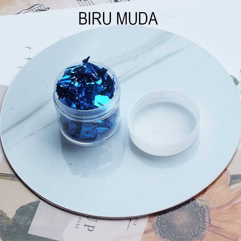 Jual Flakes Gold Foil (Kertas Prada) Topping Resin/Nail Art/Hiasan Kuku ...