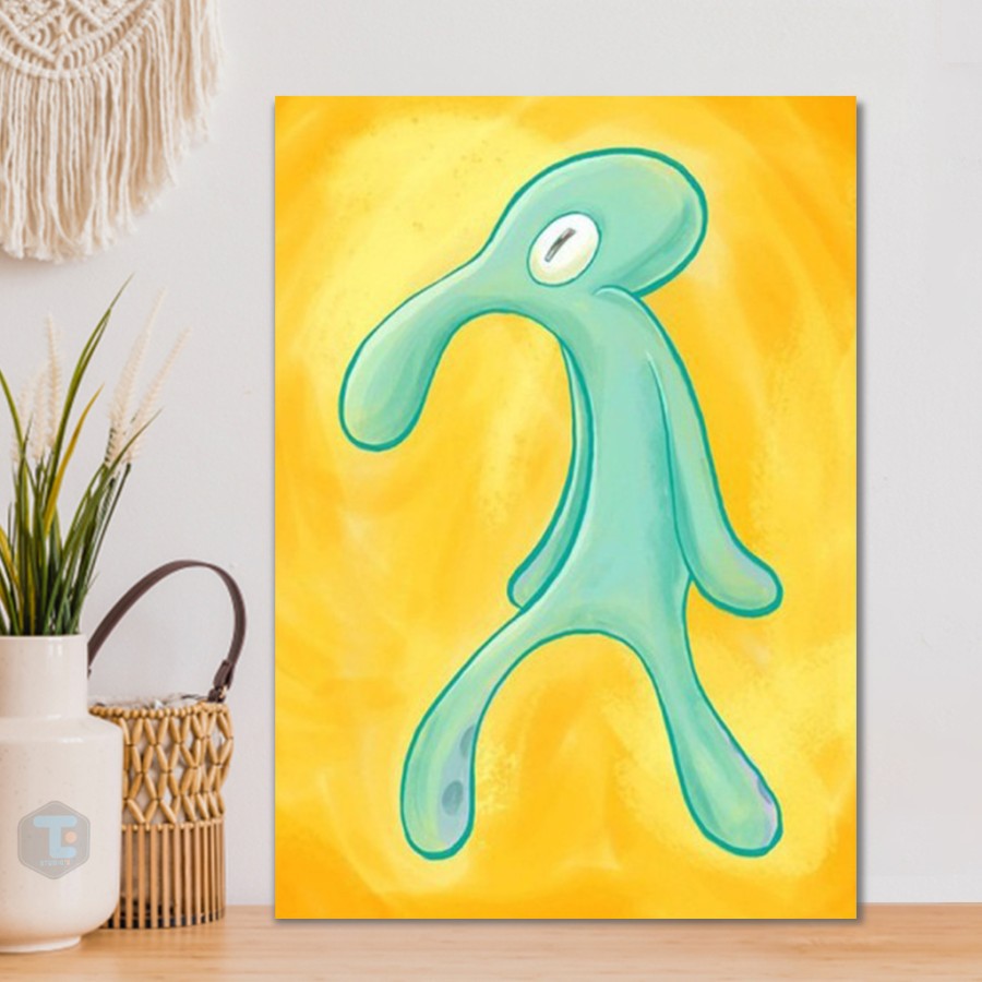 Jual Poster Hiasan Dinding Lukisan Repro Mahakarya Squidward Spongebob ...