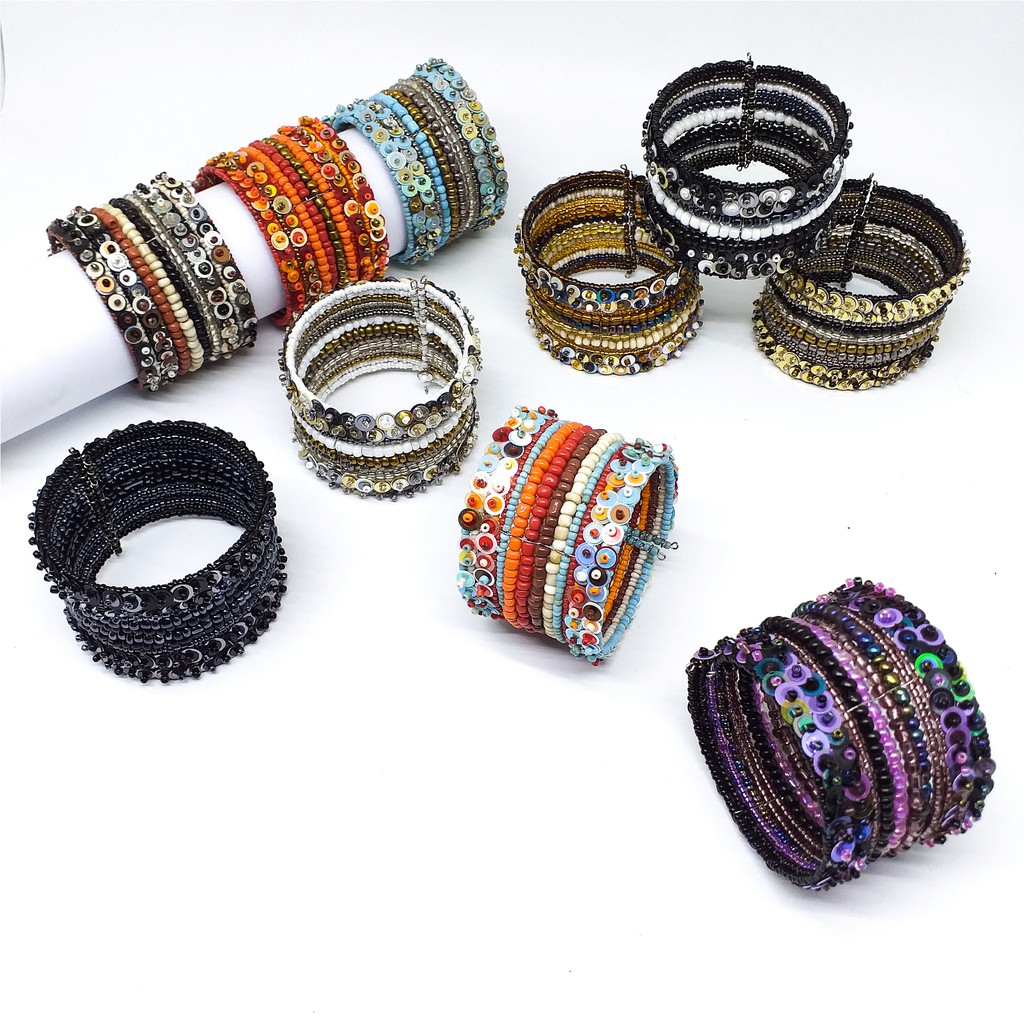 Jual Gelang Manik Monte Etnik Handmade Arabic Sequin Style (Premium ...
