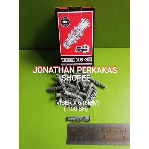 Jual viser x6(6mm) isi 50 bh/(1/2dus) | Shopee Indonesia