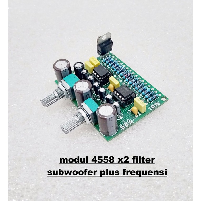 Jual A455 Modul Filter Subwoofer JRC4558 2x Plus Frequensi | Shopee Indonesia