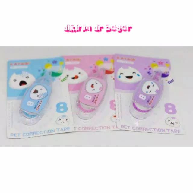 Jual MOS Tipe Ex/Correction Tape Pou Karakter(8M)~♥~ | Shopee Indonesia