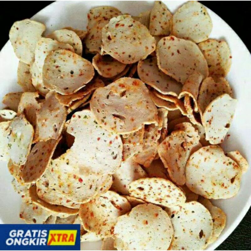 Jual Basreng Daun Jeruk Pedas 500 gram Basreng Pedas Daun Jeruk Basreng ...