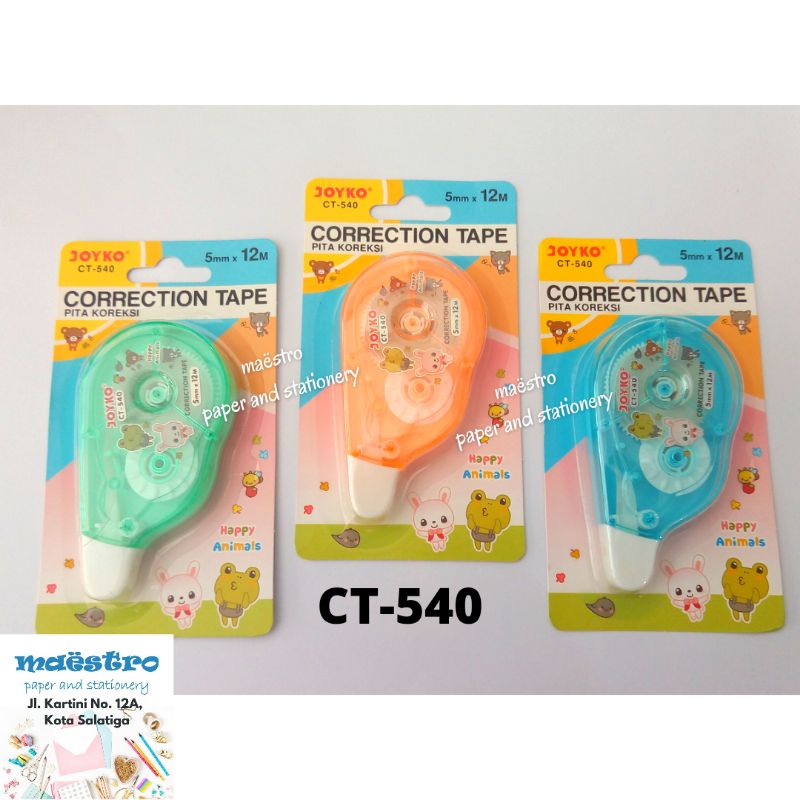 Jual Tipex Roller Joyko CT-540 12M / Correction Tape / Tipex Kering ...