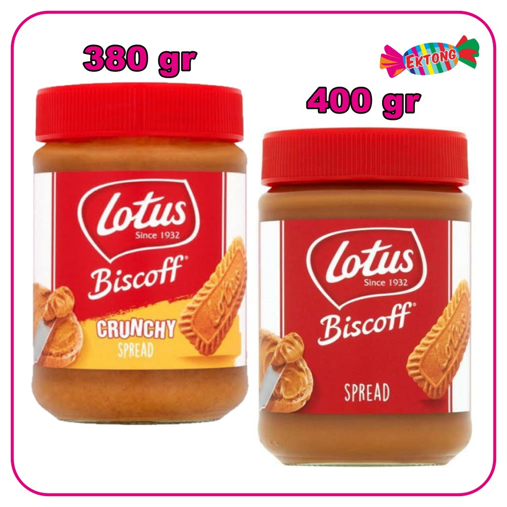 Jual LOTUS BISCOFF SPREAD CRUNCHY 380 GR | Shopee Indonesia
