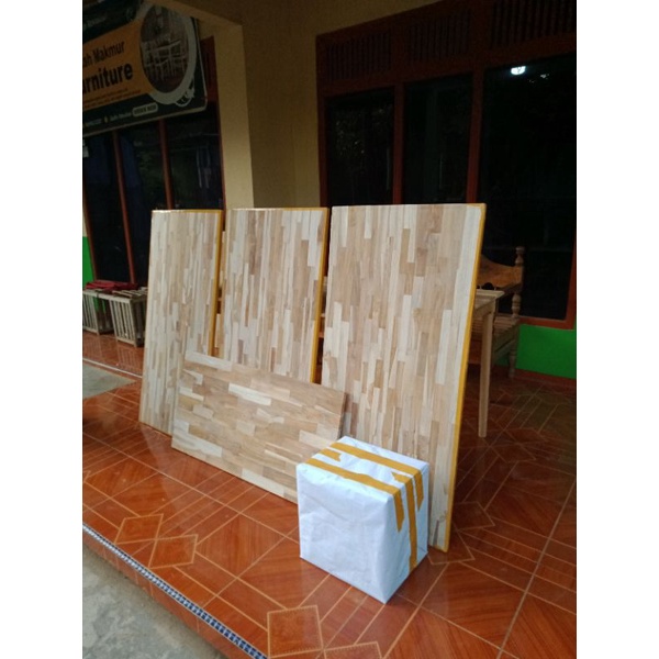 Jual Papan Laminasi Jati Teak Wood Meja Murah Top Table Furniture Papan ...