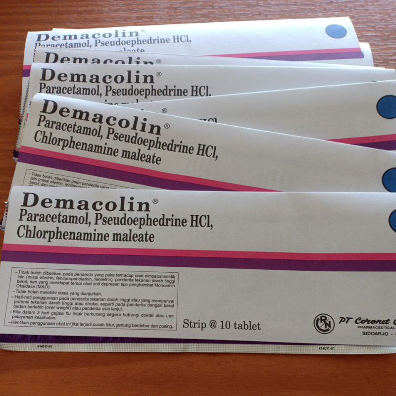 Jual DEMACOLIN TABLET PERSTRIP ISI 10 TABLET/SIRUP 60ML | Shopee Indonesia
