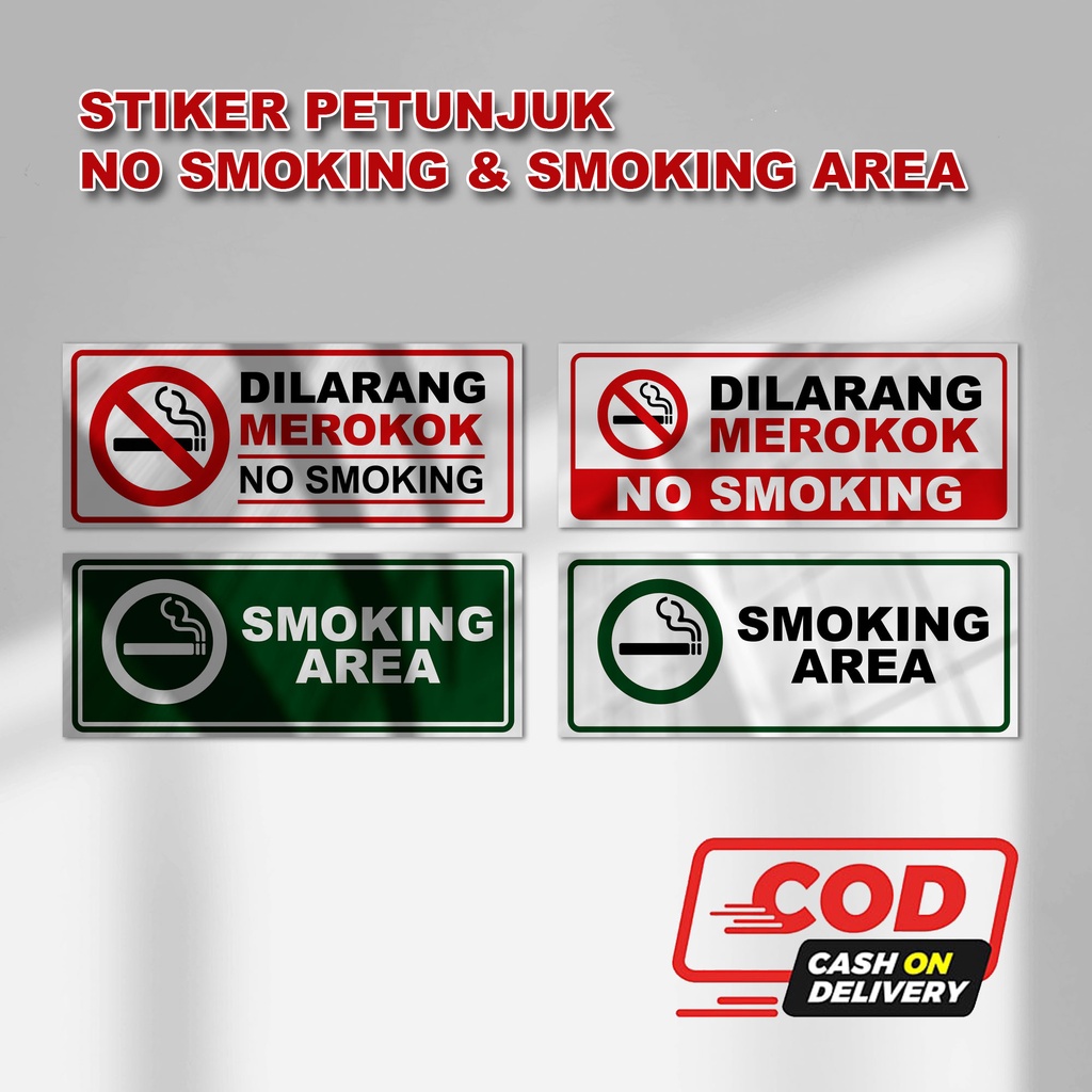 Jual R150 Stiker Peringatan | Sticker Dilarang Merokok | DILARANG ...