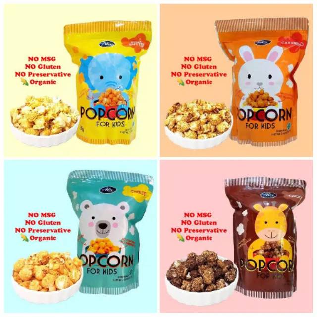 Jual Popcorn For Kids Abe food - Camilan Popcorn Sehat Enak dan Halal ...