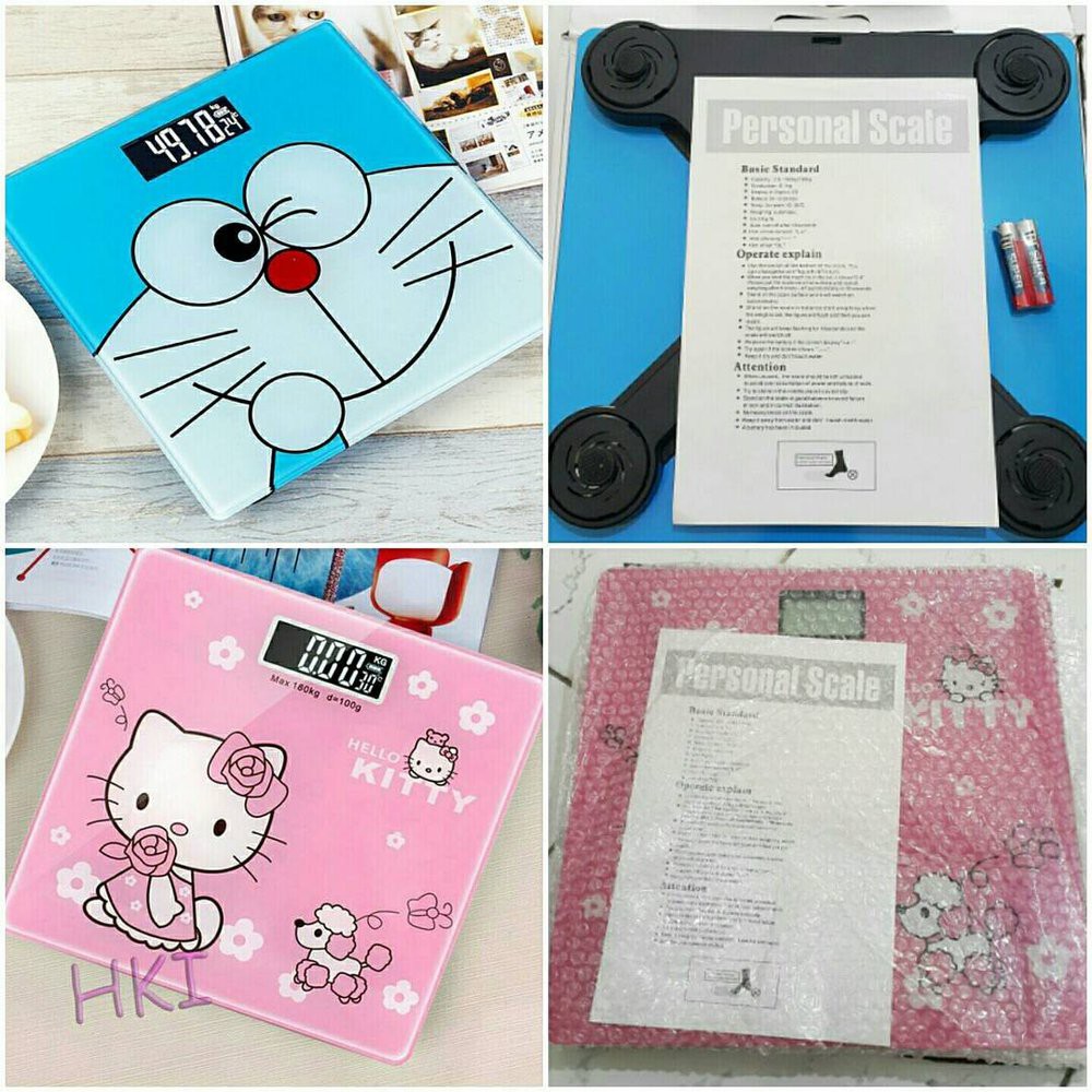 Jual Timbangan Badan Digital LCD Karakter Maks 180kg Body Weight Scale ...