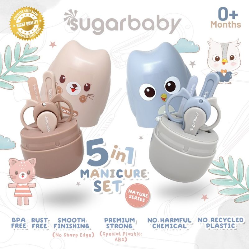 Jual Sugar Baby 5in1 Manicure Set ( Perlengkapan Manikure Bayi ...