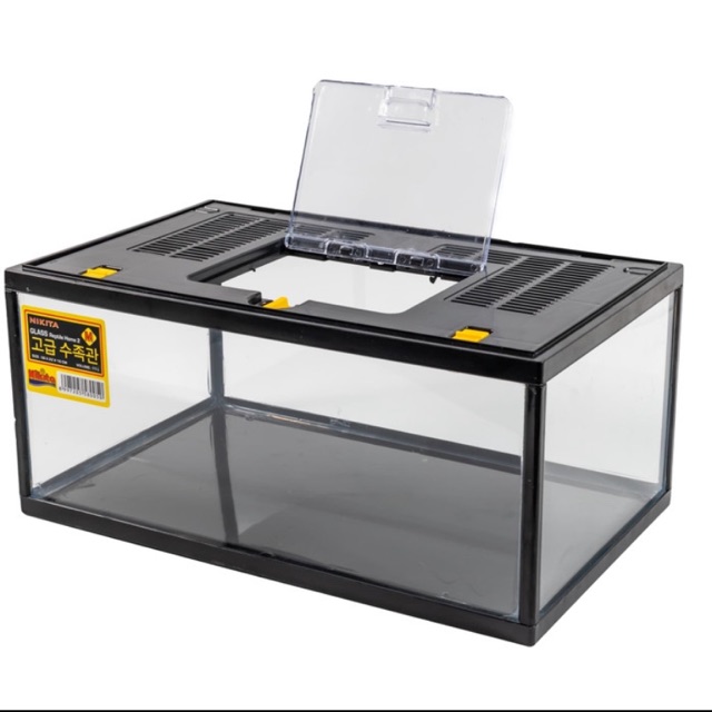 Jual Aquarium Reptil Nikita Size M Rendah + Tutup (Grab/Gojek) | Shopee Indonesia