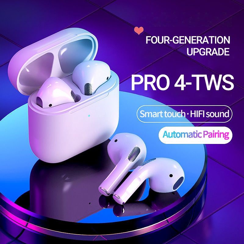 Jual Pro 4 TWS Headset Bluetooth Earphone Bluetooth Nirkabel 5.0 ...