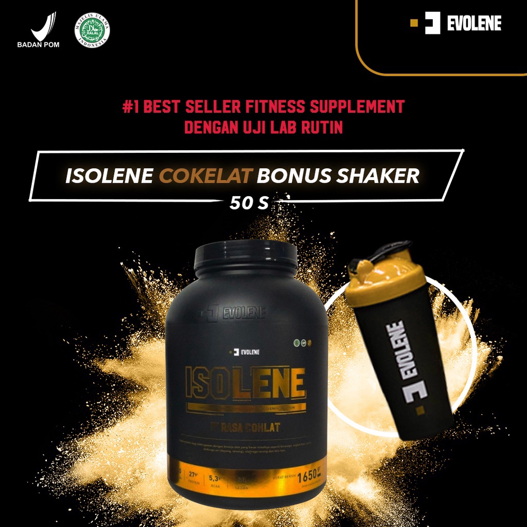 Jual Evolene ISOLENE 50 SACHET - Whey Protein Isolate Susu Fitness ...