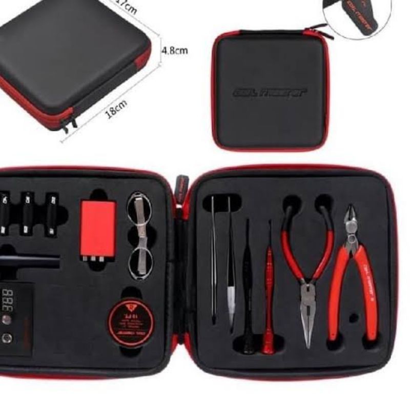 Jual authentic coil master kit DIY V2 toolkit tool kit coiling vapee ...