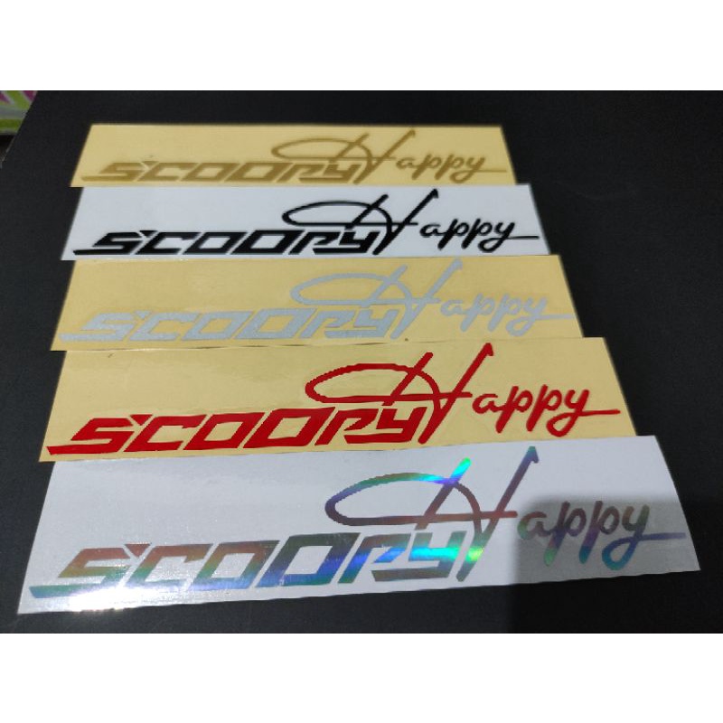 Jual Sticker scoopy happy cutting stiker honda scoopy | Shopee Indonesia