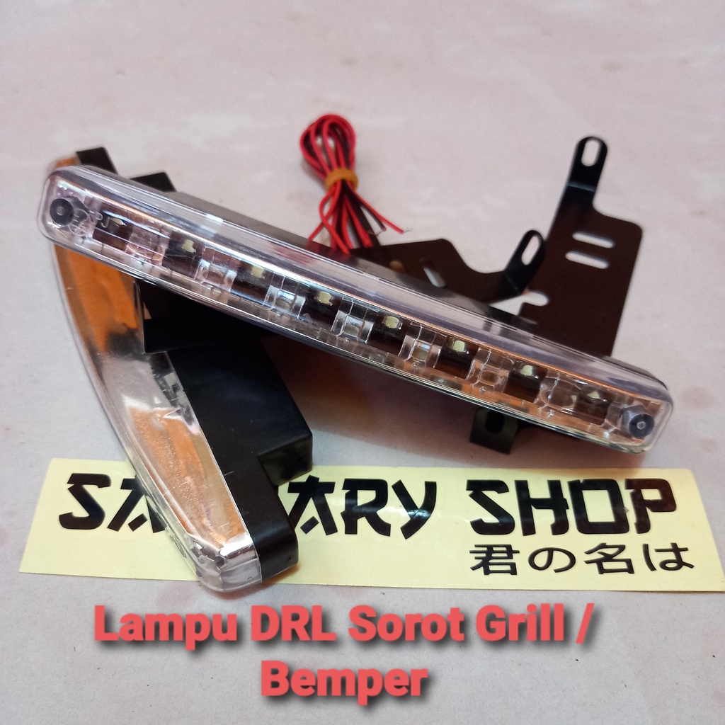Jual SEPASANG ! Lampu LED DRL 8 LED Titik Mata Mobil Daytime Running ...