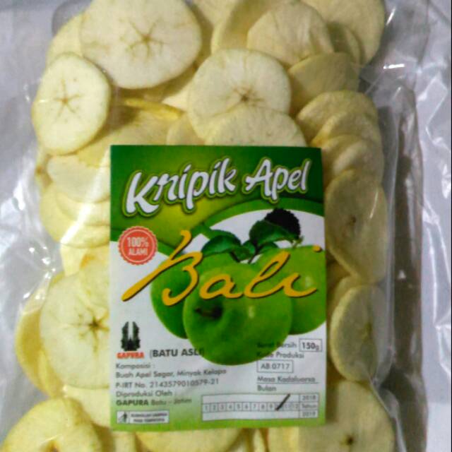 Jual Kripik Buah Apel BaLi (Batu Asli) grade A no tipu-tipu 100 gr ...
