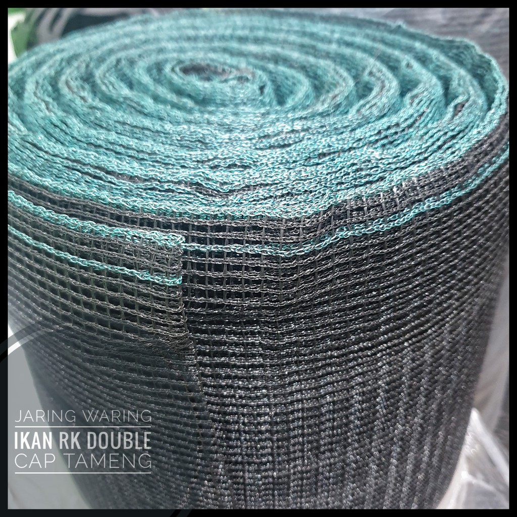 Jual 1 ROLL WARING KERAMBA IKAN RK DOUBLE ANTI GESER LEBAR 1,2 M X 100 ...