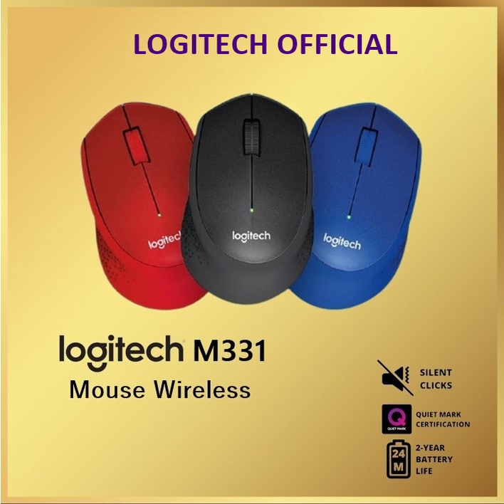Jual Logitech M331 Silent Plus Mouse Wireless M 331 | Shopee Indonesia