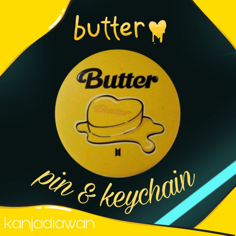 Jual Pin Butter BTS Keychain | Shopee Indonesia