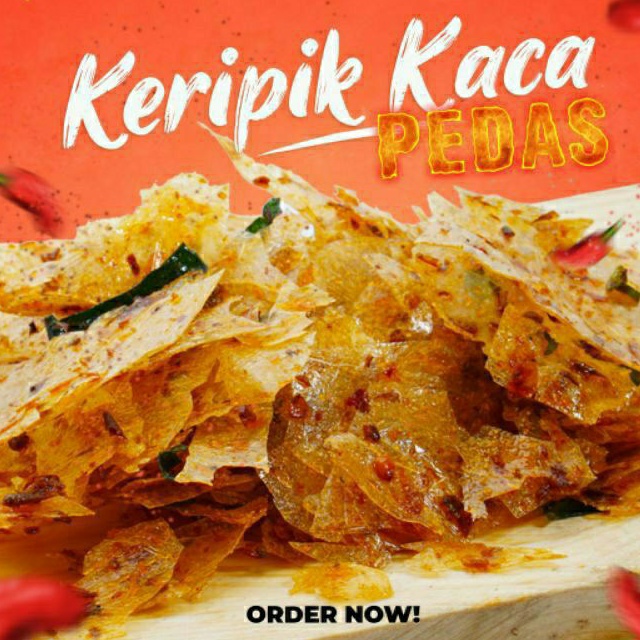 Jual Keripik Kaca Pedas / Kripik Kaca / Kripca Pedas 50gram | Shopee ...