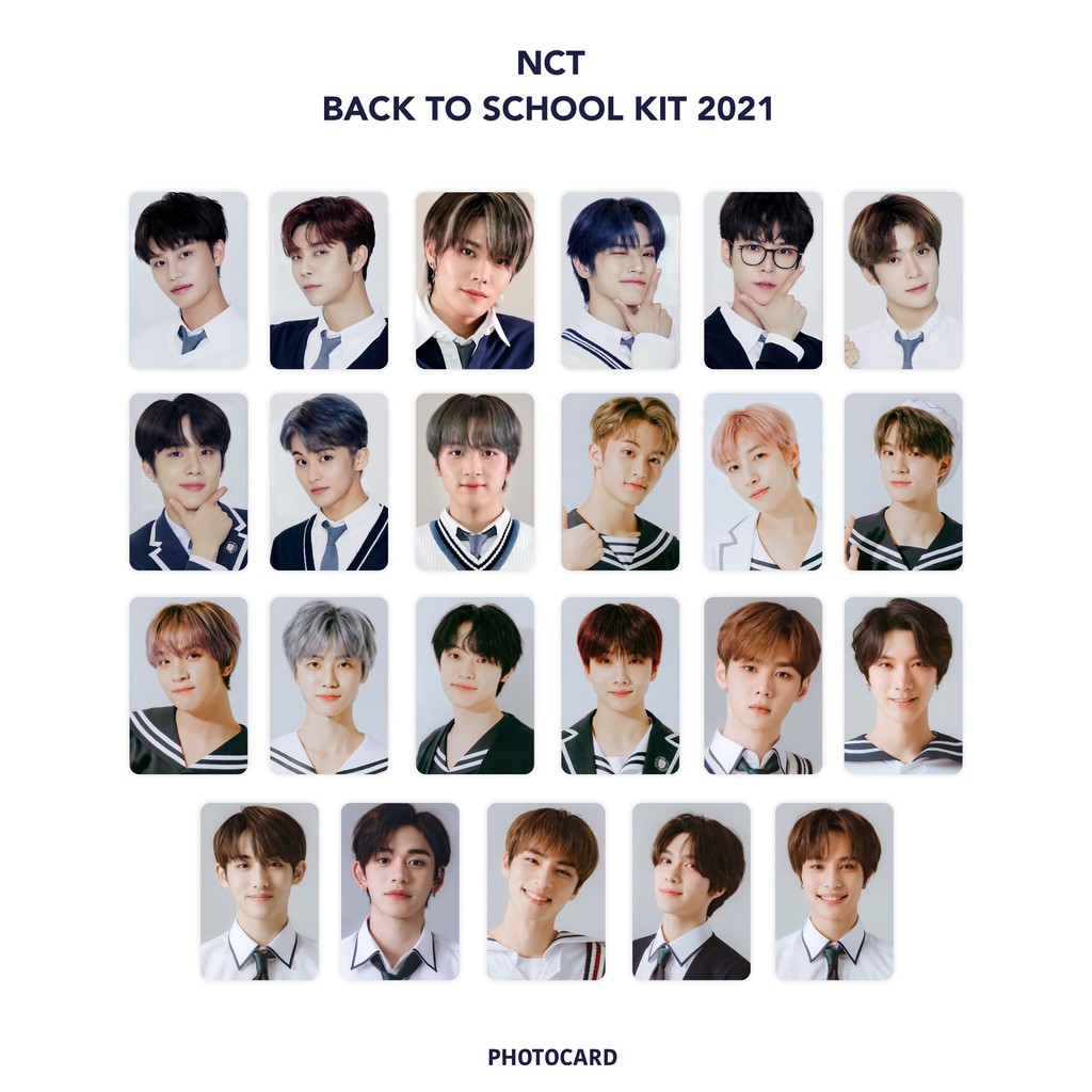 Jual Photocard NCT Back To School Kit 2021 ISi 23 pcs | Shopee Indonesia