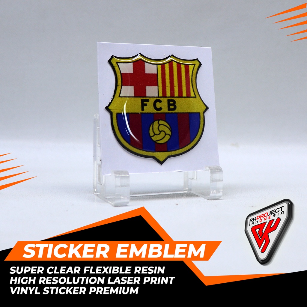 Jual BARCELONA FC Sticker Timbul Emblem Resin Lentur | Shopee Indonesia