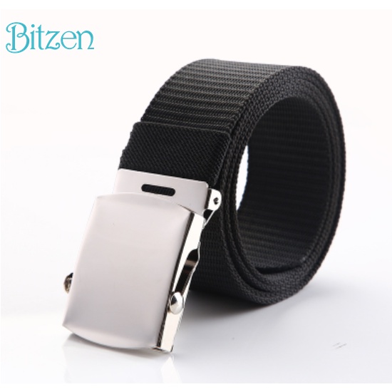 Jual Bitzen Ikat Pinggang Pria Nylon Canvas Sabuk Pinggang Pria Gesper ...