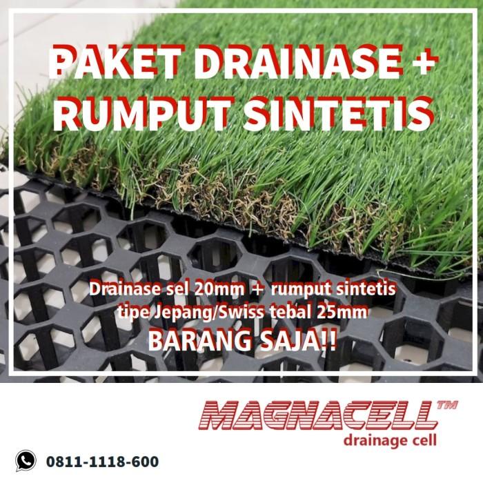 Jual Paket Drainase Sel + Rumput Sintetis 2,5Cm | Shopee Indonesia