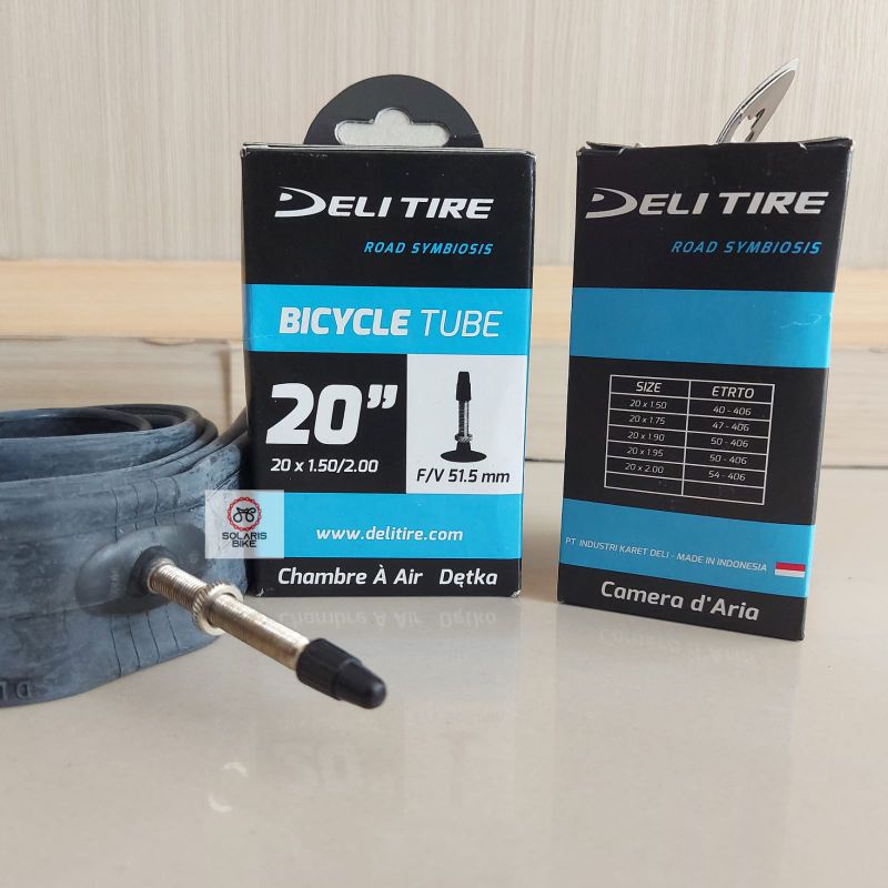 Jual Ban Dalam Sepeda 20 X 1.50 150 / 2.00 200 FV 51.5 Presta Mini BMX Lipat Folding Minion ...