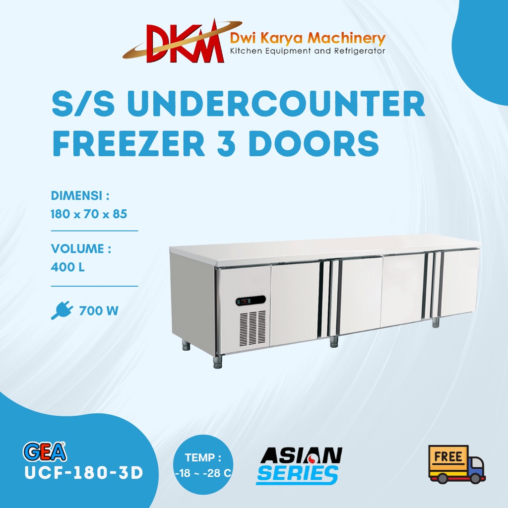 Jual UNDERCOUNTER CHILLER 3 PINTU Tipe GEA UCC-180-3D | Shopee Indonesia