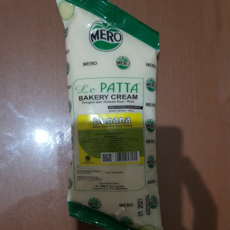 Jual Le Patta Bakery Cream 250Gr / Selai Mero / Jam (Expired Juli 2023 ...