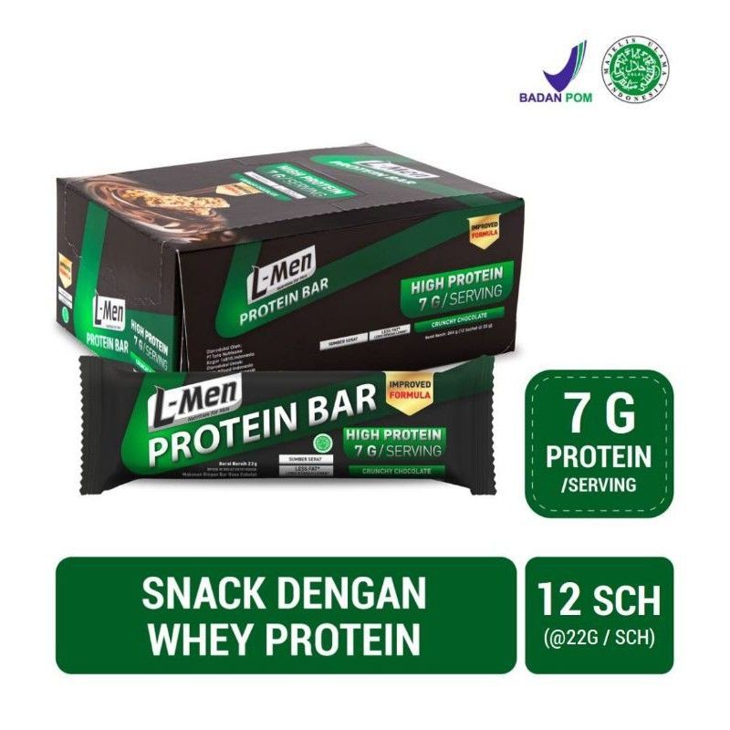 Jual L-Men Protein Bar (12 sachet) | Shopee Indonesia
