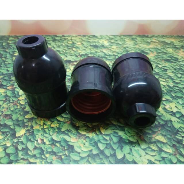 Jual Fiting lampu / fitting gantung hitam E27 berkualitas | Shopee ...