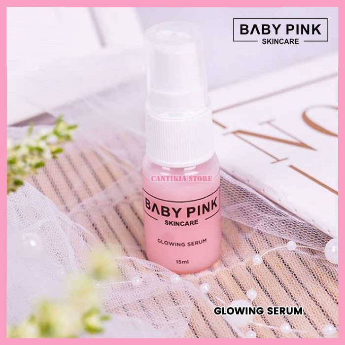 Jual GLOWING SKINCARE PINK TERBAIK | BABY PINK SKINCARE GLOWING SERUM ...