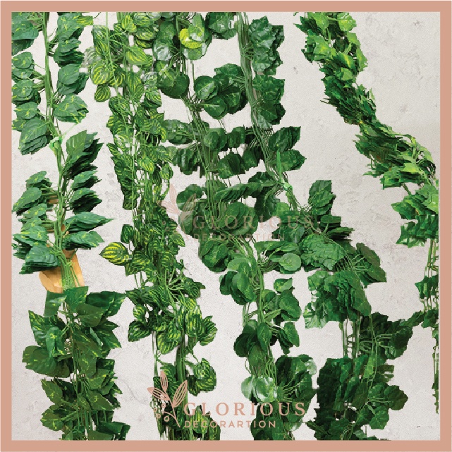 Jual Daun Rambat Lotus Ivy 2M Daun Gantung Dekorasi Artificial Flower ...