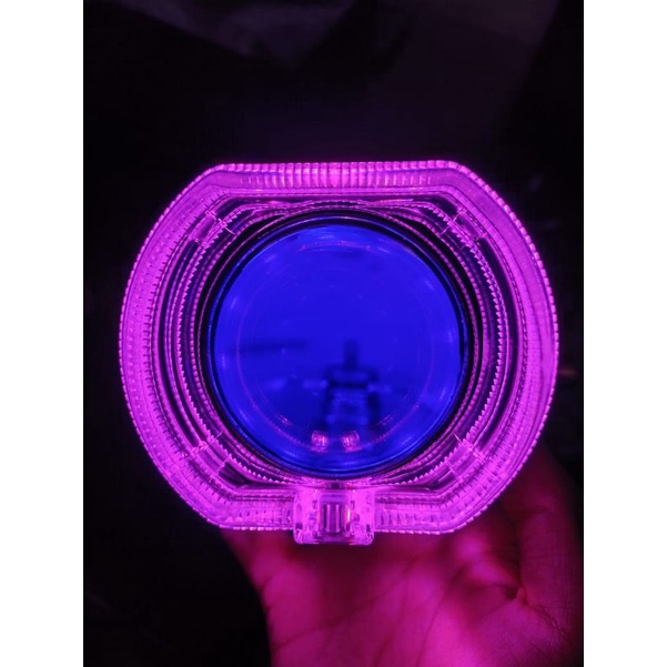 Jual Lampu biled projector 2,5 inch mode 3 warna set lis Shroud BMW ...