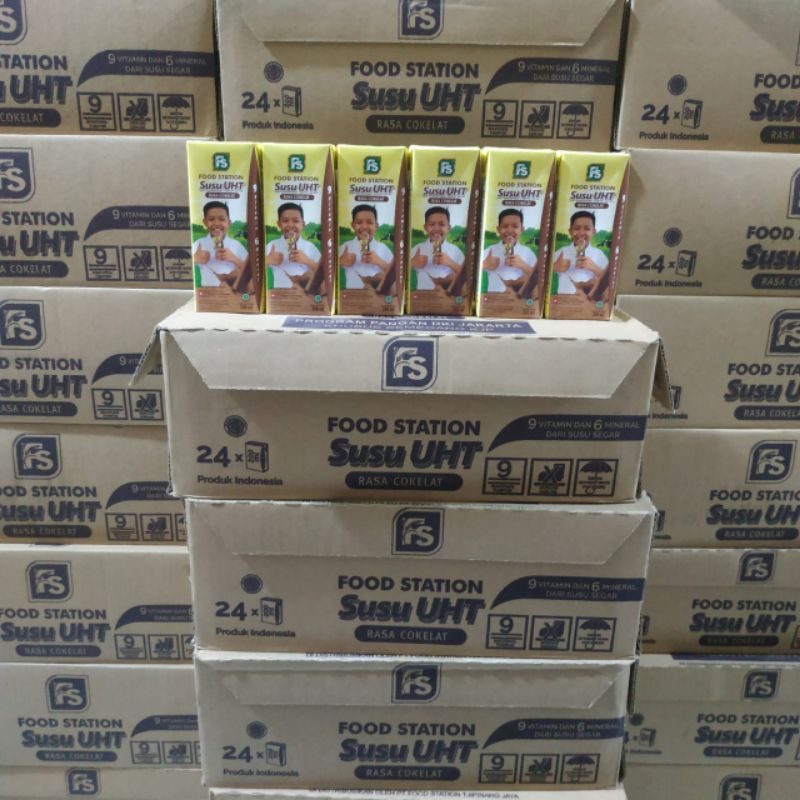 Jual Susu Food Station 200ml / susu fullcream | Shopee Indonesia