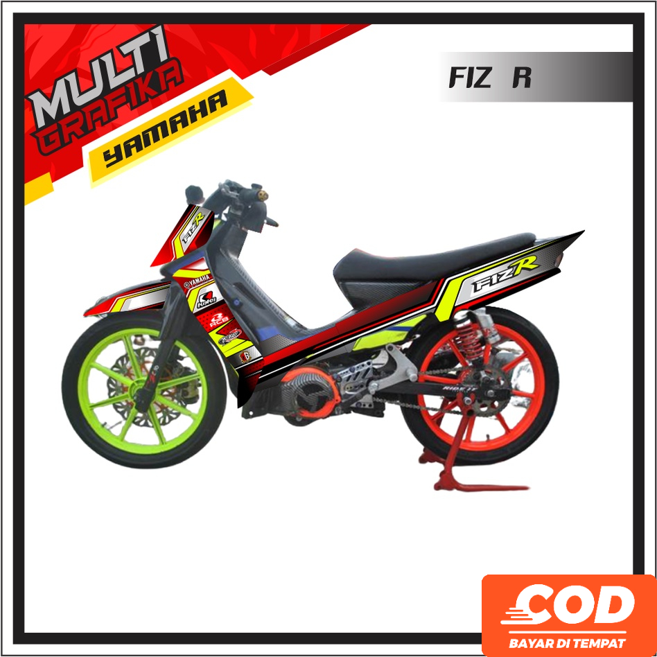 Jual Stiker Fiz r Sticker Decal Striping Motor FIZR Motif Varian Warna ...